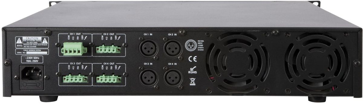 Artsound PR-4120 - Amplis 100 volts sur Son-Vidéo.com