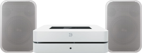 Bluesound Powernode 2i Blanc (avec HDMI) + 2 Pulse Flex 2i Blanc