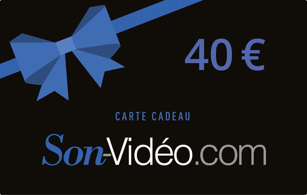 Carte Cadeau 40 euros - Cartes cadeaux sur Son-Vidéo.com