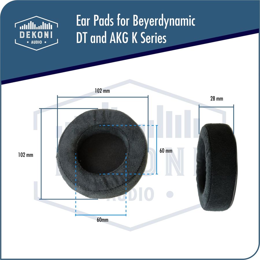 Dekoni Audio Coussinets Beyerdynamic DT770 / DT880 / DT990 / AKG K Series