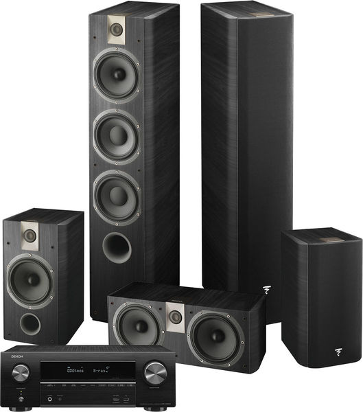 Denon AVR-X1600H DAB + Chorus 726 HCM Bois Noir