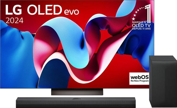 LG OLED55C4 + S70TY - TV OLED sur Son-Vidéo.com