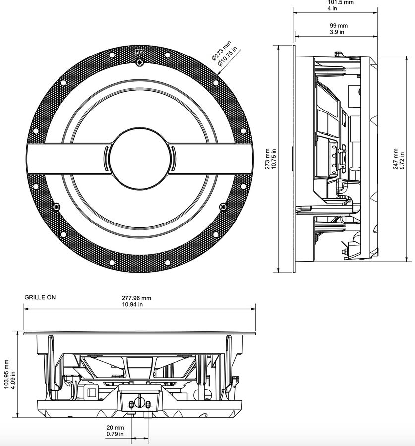 Monitor Audio C1L - Enceintes encastrables sur Son-Vidéo.com