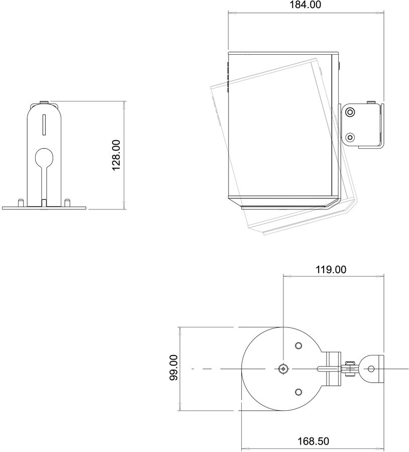 Mountson MSE11 Blanc (la paire) - Supports pour enceintes