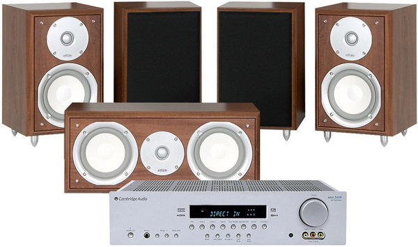 Cambridge Audio Azur 340R Silver + Pack 5 Monitor 3 Calvados