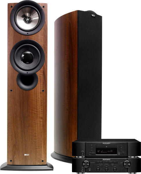 Marantz PM-6004 Noir + CD-6004 Noir + iQ70 Noyer