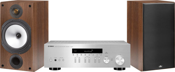 Yamaha R-N301 Silver + MR2 Noyer - Chaînes hi-fi composées