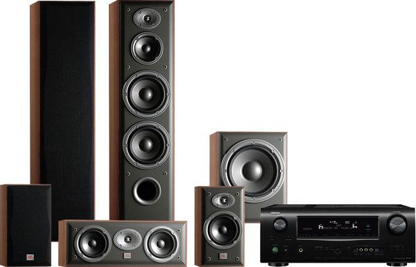 Denon AVR-2310 Noir + Cine Pack Northridge E80 Merisier