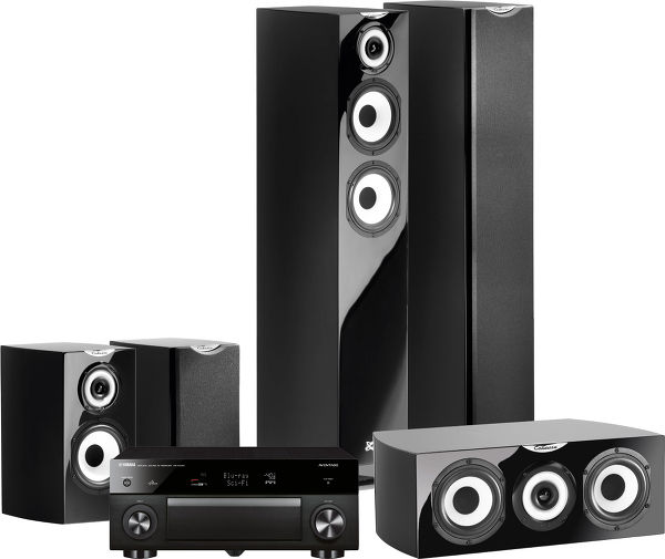 Yamaha RX-A1040 Noir + Pack MC40 HCI Noir laqué