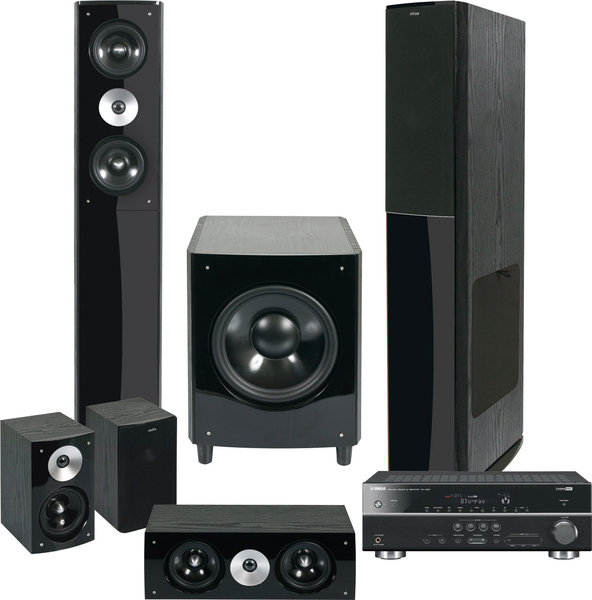 Yamaha RX-V667 Noir + Shine 5.0 Noir + SW10 Noir