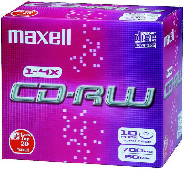 Maxell Lot de 10 CD-RW - CDR CDRW sur Son-Vidéo.com