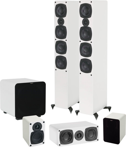 Tangent Evo E45 System Blanc laqué + Evo E8 - Son-Vidéo.com