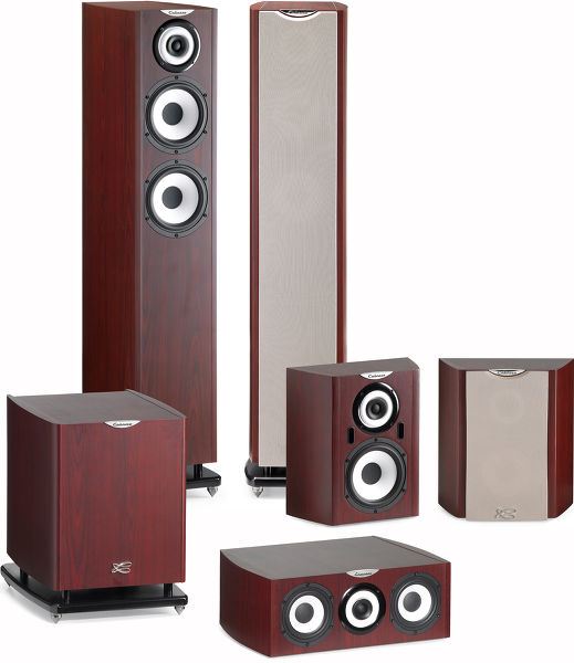 Cabasse Pack MC40 Java Cerisier Pourpre + Mercure Cerisier Pourpre