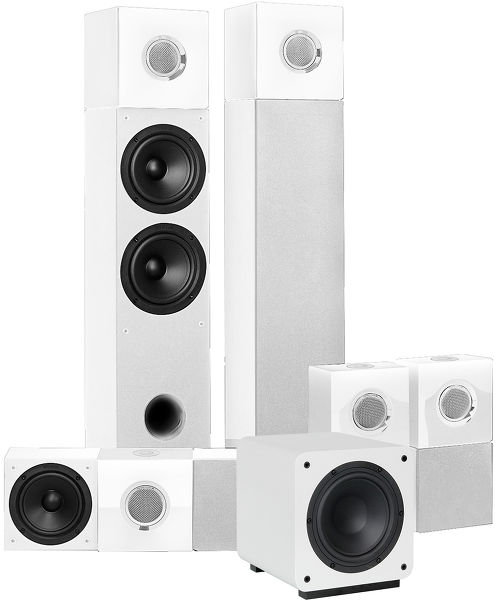 Elipson Cube 5.0 + Evo E8 Blanc laqué - Son-Vidéo.com