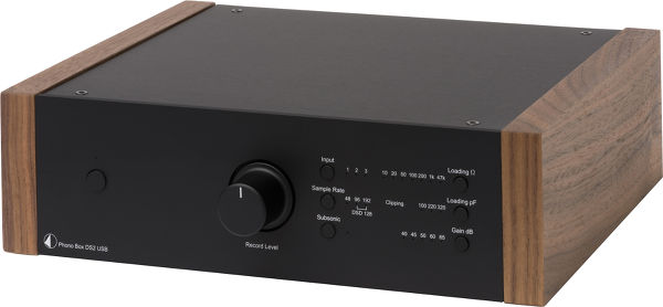 Pro-Ject Phono Box DS2 USB Noir et Noyer - Préamplis phono