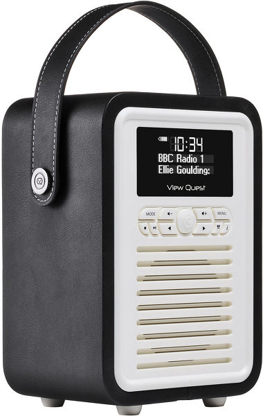 View Quest Retro Mini Noir - Radios réveils